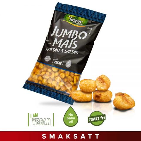 Jumbo Majs Rostad och Saltad - Tropic Snacks